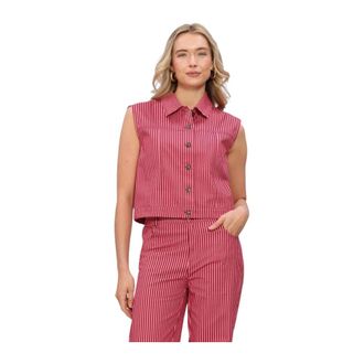 Ydence Gilet Marit - - Jackets - Damen - Rosa - L