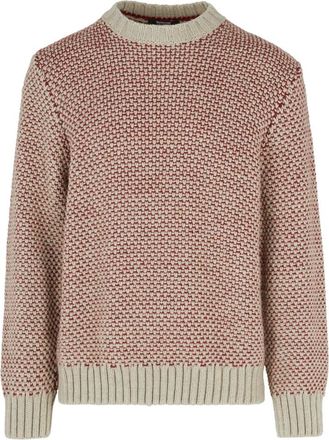 Bomboogie Homme, Pulls, Rouge, Taille: XL Pull ras du cou bicolore