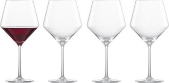 Zwiesel Glas Schott Zwiesel Tritan Crystal Pure Stielgläser, Burgunderrot, 4 Stück