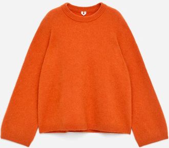 Arket Pullover Aus Alpakawolle Und Wolle -Orange