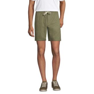 Lands End Chino-Shorts mit Dehnbund, Herren, Größe:56-58 regular, Grün, Baumwolle/Elasthan/Leinen, by Lands End