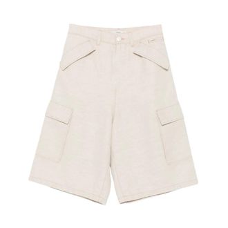 Fendi High-Waist Cargo-Shorts - - Shorts - Damen - Wei&szlig; - 3XS