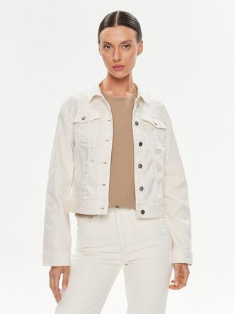 Vila Jeansjacke Birkina 14097180 Wei&szlig; Regular Fit
