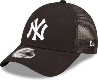 New Era New York Yankees MLB Home Field Schwarz Wei&szlig; Verstellbare 9Forty Trucker Cap - One-Size