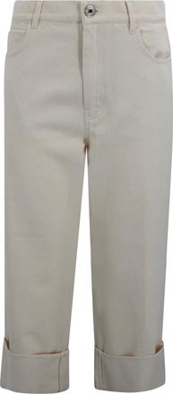 Max Mara Femme, Jeans, Beige, Taille: 36 FR Cropped Jeans