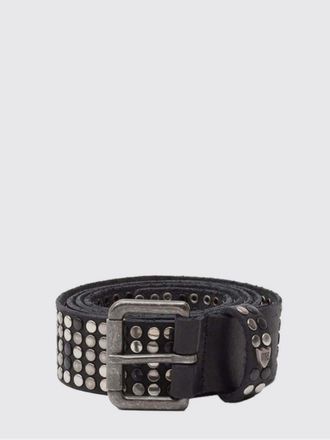 HTC Ceinture en cuir noir ou marron avec broderies artisanales