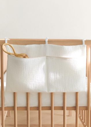 Mango Organisateur b&eacute;b&eacute; en gaze de coton blanc - Home - Taille unique - MANGO HOME