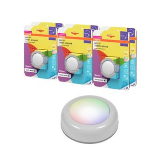 Osram SMART+ DOT-IT TWIST & SHAKE, smartes mobiles Nachtlicht oder Kinderlicht mit 16 Mio RGB Farben, steuerbar &uuml;ber Druck & Rotation oder App, magnetisch, 