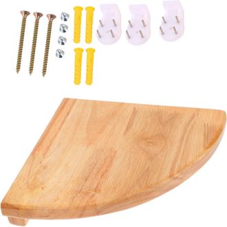 DOITOOL Schweberegal aus Holz Wandregal zum Aufh&auml;ngen Eckregal f&uuml;r Aufbewahrung Kleines Regal f&uuml;r Kleinigkeiten Dekoration und Tv-zubeh&ouml;r Einfach zu Montieren