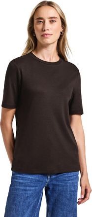 Street One Damen 3228125 Basic Shirt mit Turtleneck, deep Roast Brown, 38