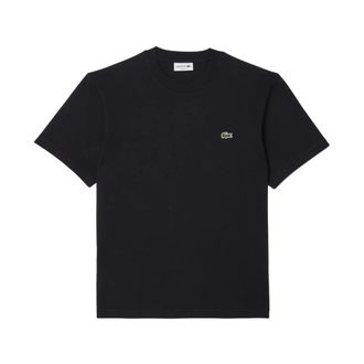 Lacoste Klassisches Baumwoll-Jersey-T-Shirt - - Tops - Herren - Schwarzk - 2XL