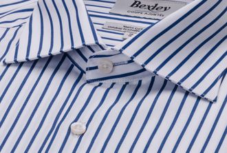 Bexley Davide Classic - Chemise homme blanc et bleu