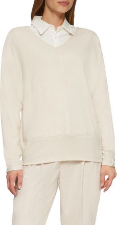 s.Oliver Langarmshirt mit Fledermausärmeln und breitem Bund