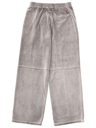 T Alexander Wang Logo-Detailed Cotton Jogger Pants - Gray