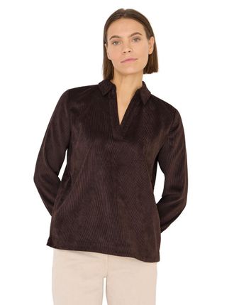 Cecil Softe Cordbluse Tartufo Brown XXL