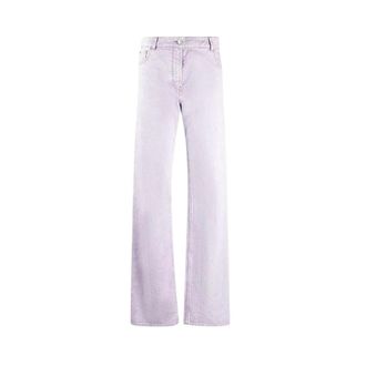 Nina Ricci Straight-Cut-Jeans mit Kontrastn&auml;hten - - Jeans - Damen - Rosa - M