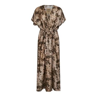 Uma Wang V-Ausschnitt Kimono Midikleid - - Dresses - Damen - Mehrfarbig - S