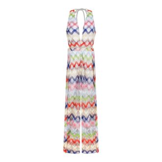 Missoni Robe Longue en Maille Zigzag - Femme - Combinaisons et Ensembles - Multicolore - Taille: 42 FR