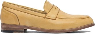 Rolando Sturlini Leather Loafers With Silhouette - Gr. 37,5 (EU) - in Beige