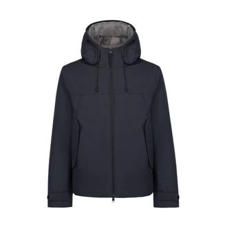 People of Shibuya Technische Dreischichtjacke mit Kapuze - - Jackets - Herren - Blau - M