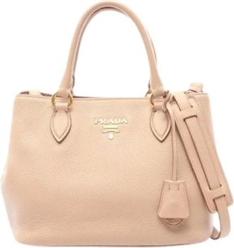 Prada Sac &agrave; main vintage doccasion - Femme - Pre-owned - Beige - Taille: ONE Size