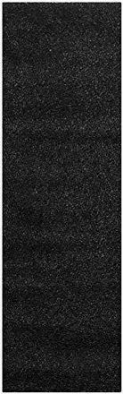 Safavieh Zottelig Teppich für Wohnzimmer, Esszimmer, Schlafzimmer - California Shag Collection, Hoher Flor, Schwarz, 69 X 152 cm