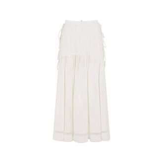 Paco Rabanne Femme, Jupes, Blanc, Taille: 40 FR Jupe Long Skirt