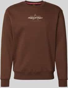Alpha Industries Regular Fit Sweatshirt aus Baumwoll-Mix mit Label-Detail