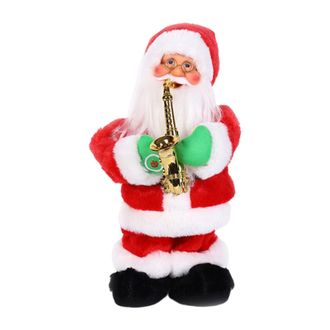 Generic Tanzende Weihnachtsmann Puppe,Festliche Musikalische Figurspielzeug,Weihnachten Elektrischer Weihnachtsmann Puppe - F&uuml;r Kinder Familie Frauen M&auml;nner E