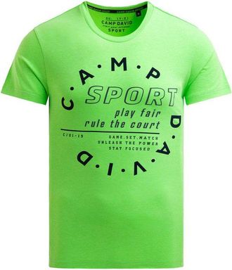 Camp David Rundhalsshirt mit Necktape