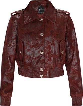 Faina Jacke Frauen Burgund