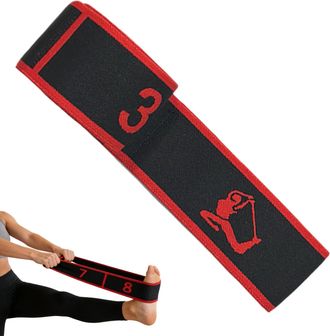 Generic Nummerierte Fitnessb&auml;nder f&uuml;r Ges&auml;&szlig;training,Fitnessger&auml;te - Pilates Stretchband F&uuml;r Stretching - F&uuml;r Reisende Hotel Zuhause Frauen M&auml;nner Erwachsene S