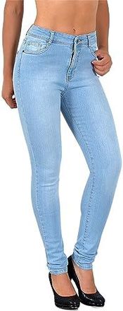 ESRA Jean Femme Skinny High Waist Jeans Femmes Taille Haute Pantalon Grande Tailles S700