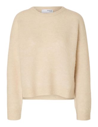 Selected Slfsia Ras Ls Knit New O-Neck Noos