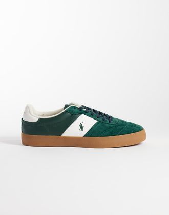 Polo Ralph Lauren Court vulc baskets en daim vert