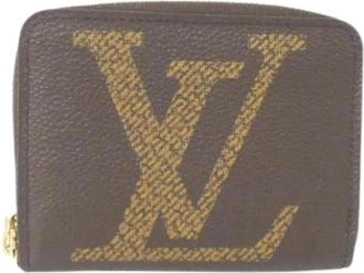 Louis Vuitton unisex, Pre-owned, Brun, Taille: ONE Size Portefeuille en toile Pre-owned