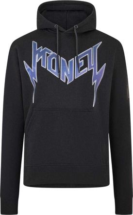 Money Clothing Kapuzenpullover f&uuml;r Herren, Regul&auml;r, Lang&auml;rmlig (Schwarz)