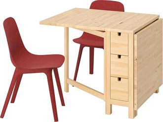 IKEA NORDEN / ODGER Tisch und 2 St&uuml;hle