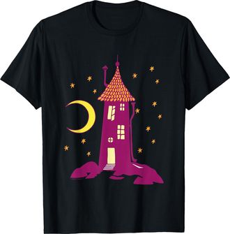 Moomin Mumin-Haus in der Dunkelheit der Nacht gruselig T-Shirt