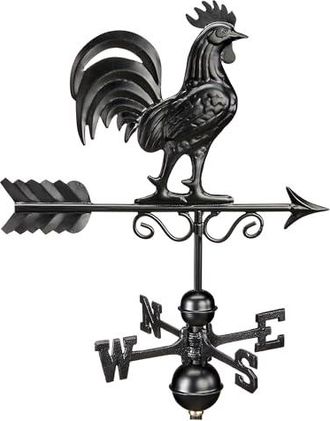 Good Directions Bantam Rooster Wetterfahne 1975K - Schwarz