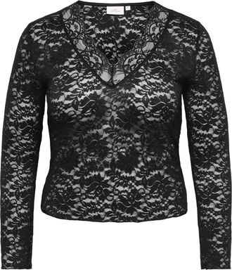 Only Carmakoma Carnikka L/S Lace Top JRS Noos