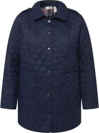 Ulla Popken Steppjacke Steppjacke Karofutter Slim Hemdkragen