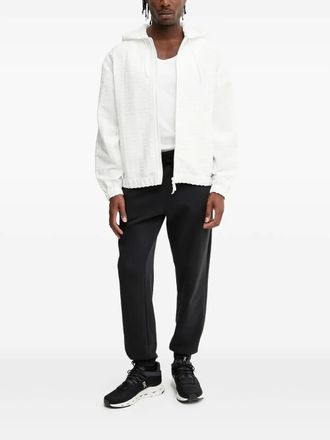 Emporio Armani Strukturierte Kapuzenjacke - Weiß