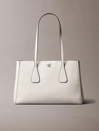 Calvin Klein Elegante Shopper F&uuml;r Die Arbeit - White Alyssum - Damen - Einheitsgr&ouml;&szlig;e
