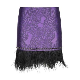 John Richmond Bestickter Jacquard-Rock - - Skirts - Damen - Lila - S
