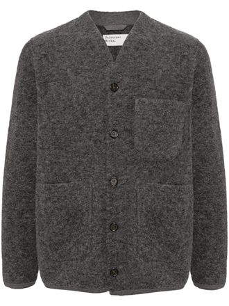Universal Works cardigan en polaire - Gris