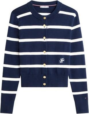 Tommy Hilfiger Cardigan &agrave; rayures en coton
