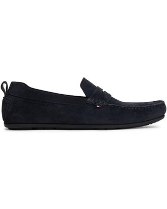 Tommy Hilfiger Leichter Loafer aus Wildleder mit Flag-Symbol an Ferse in