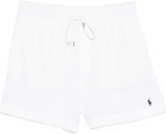 Ralph Lauren Drawstring-waist Embroidered-logo Shorts