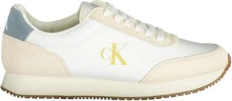 Calvin Klein Homme, Chaussures, Blanc, Taille: 46 EU Baskets en Polyester Blanc